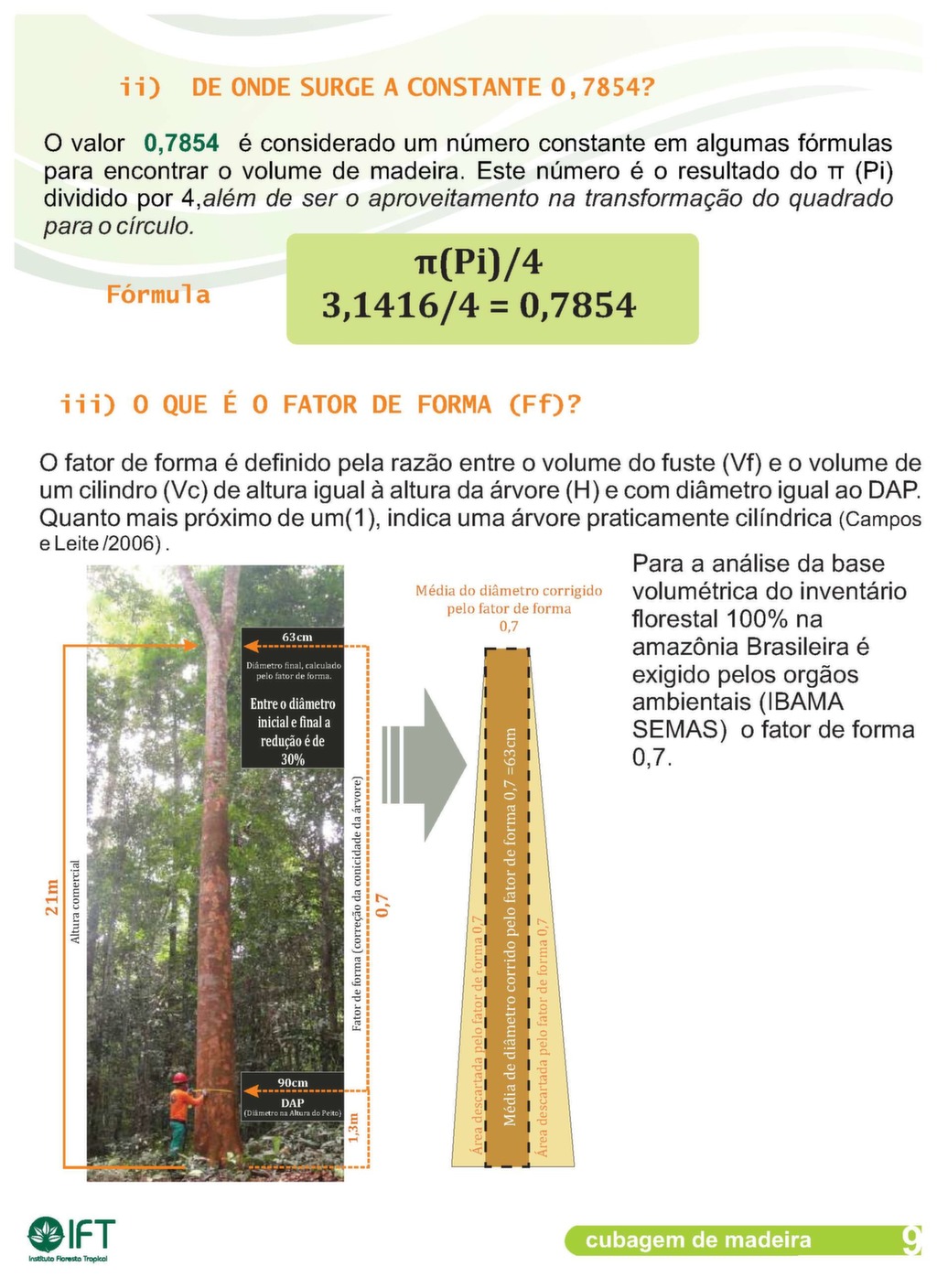 IFT | Cartilha – Dendrometria básica aplicada em florestas naturais da ...