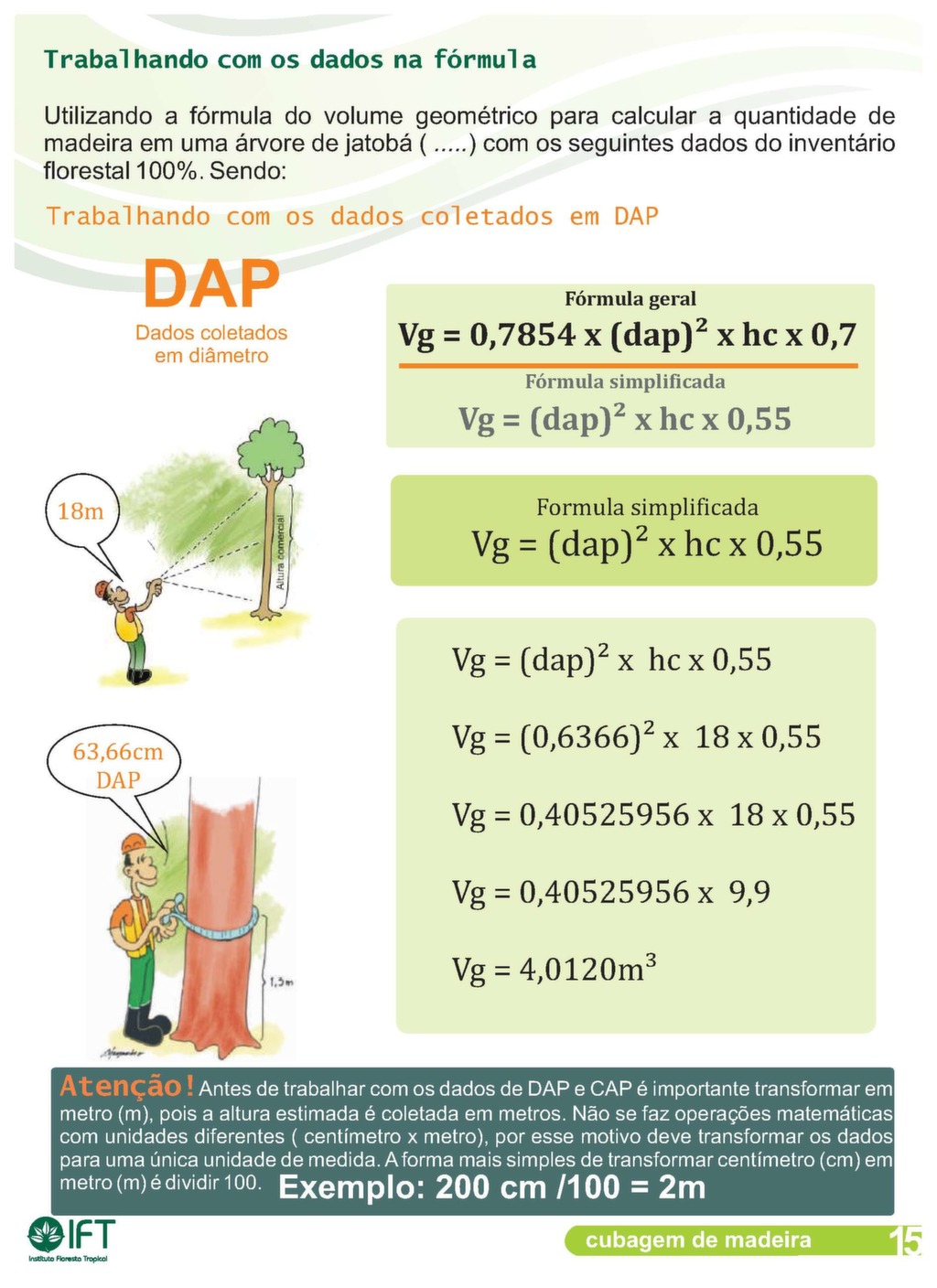 IFT | Cartilha – Dendrometria básica aplicada em florestas naturais da ...